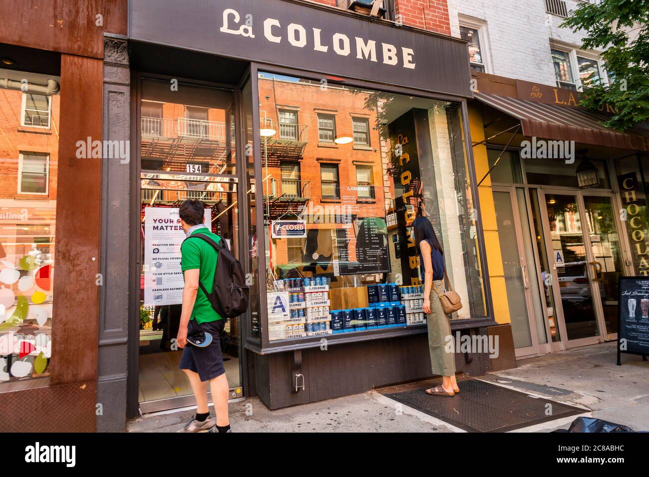 The La Colombe coffee store in the Soho neighborhood of New York on ...