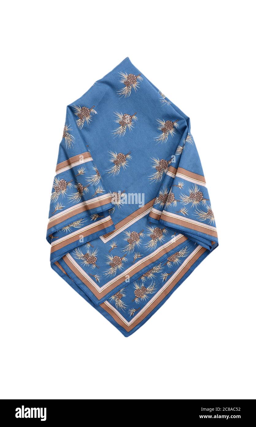 Colored shawl scarf isolated on white background Stock Photo - Alamy