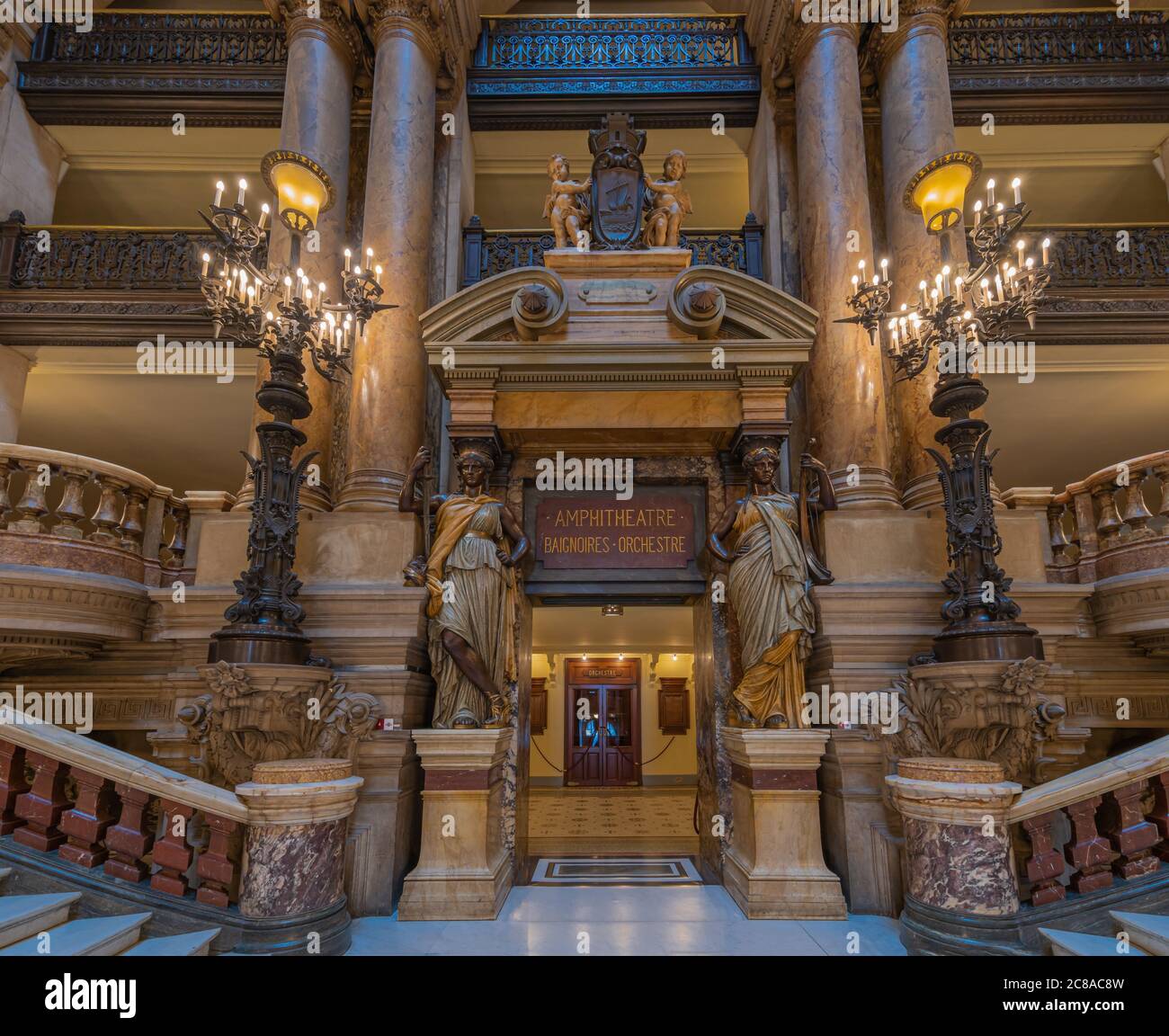 Paris, France - 06 19 2020: View inside Paris Opera Garnier Stock Photo ...