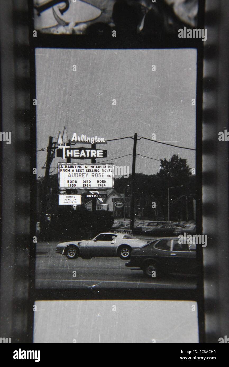 Fine 70s vintage contact print black and white photography of the ...
