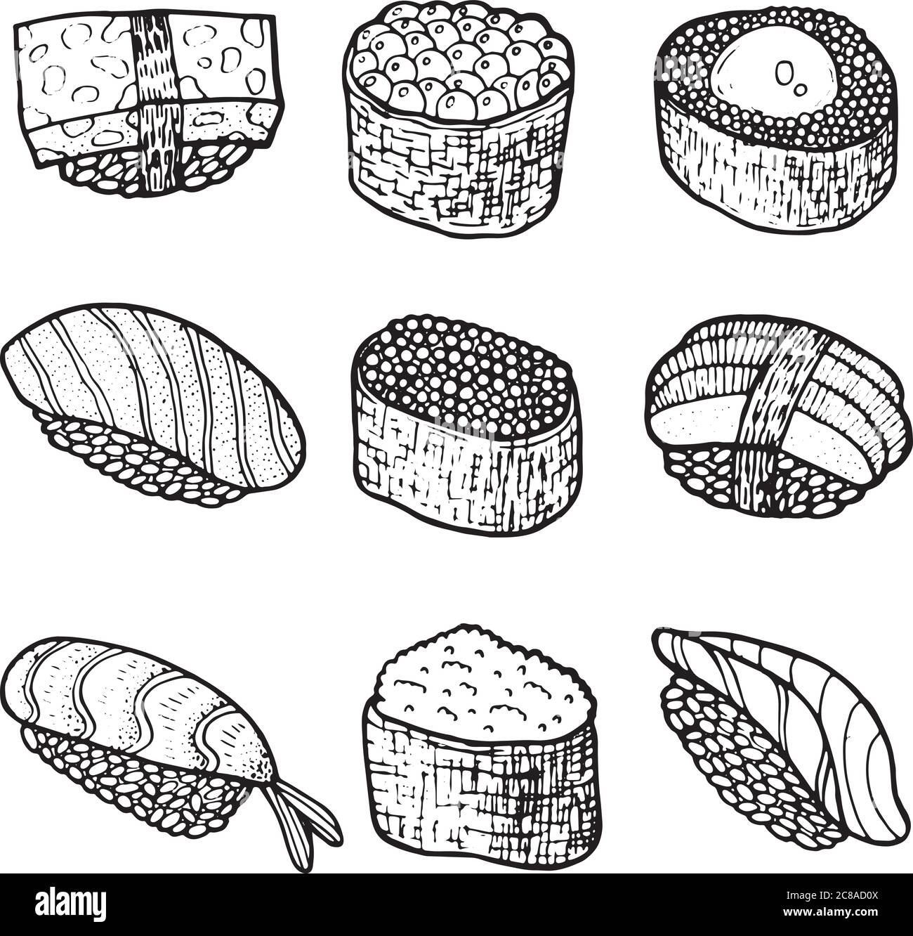 Sushi Coloring Pages