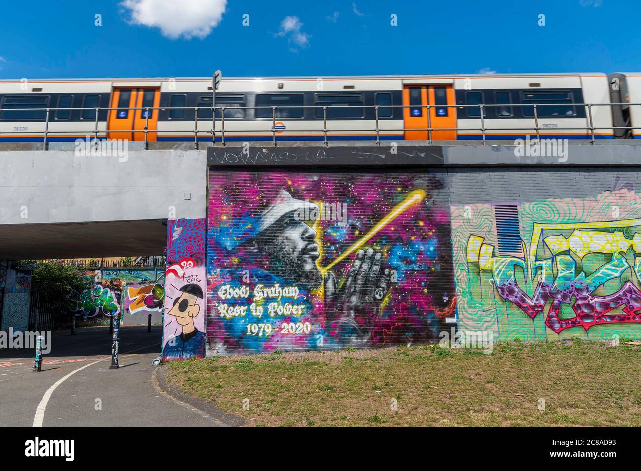 Wall Art in remembrance of UK rapper Ebow ‘Metropolis’ Graham and ...