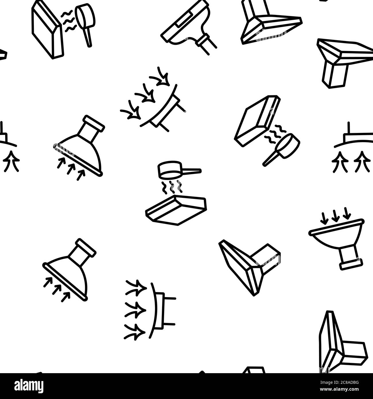 Range Hood Device Vector Seamless Pattern Stock Vector Image & Art - Alamy