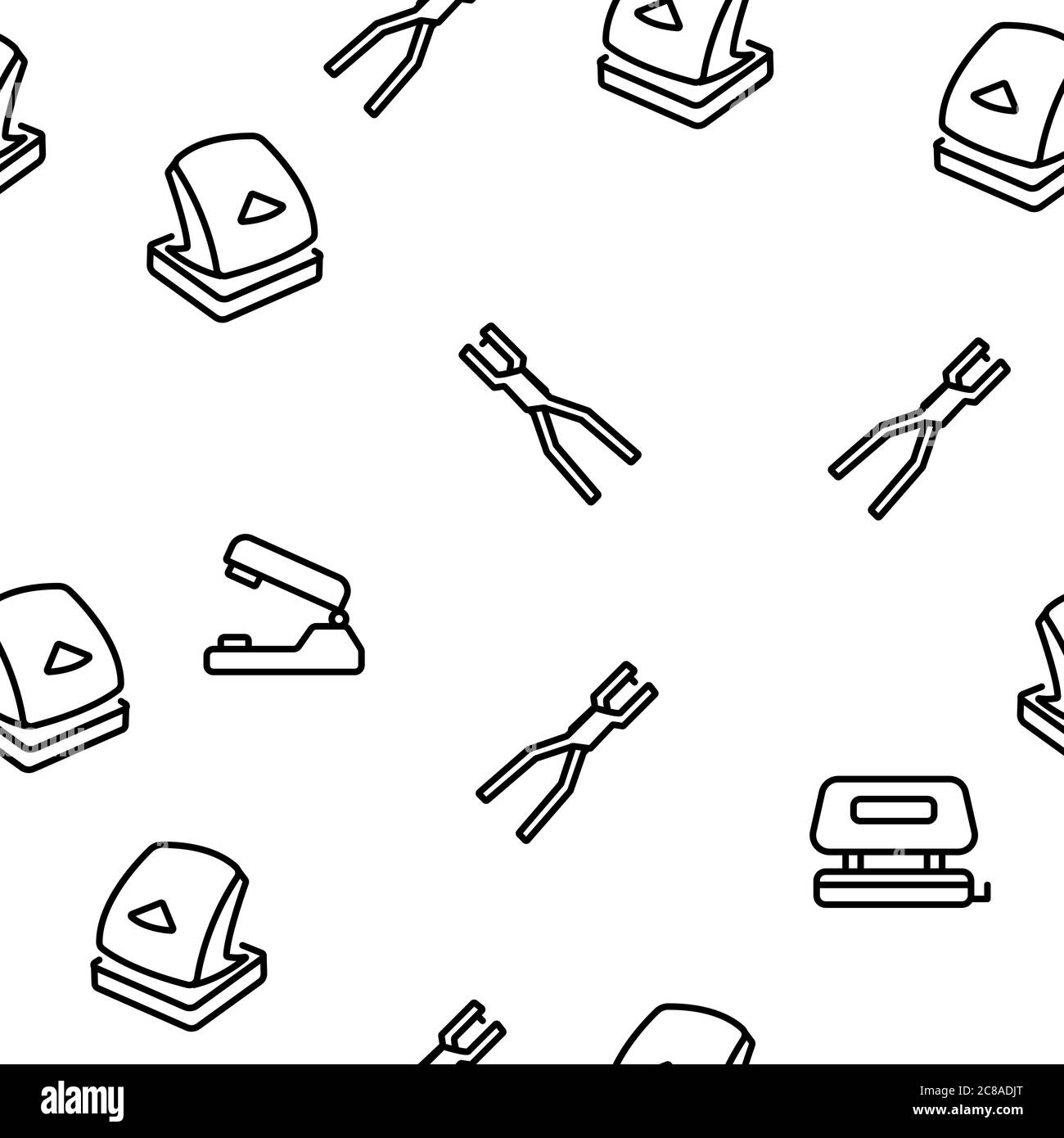 Hole Puncher Tool Vector Seamless Pattern Stock Vector Image & Art - Alamy