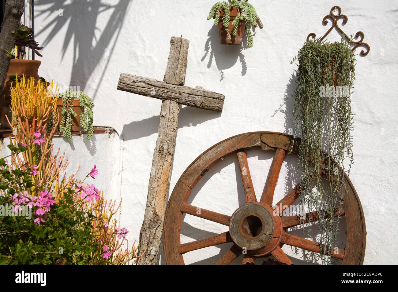 Wooden Cross & Wheel, Old Town State Historic Park, San Diego ...