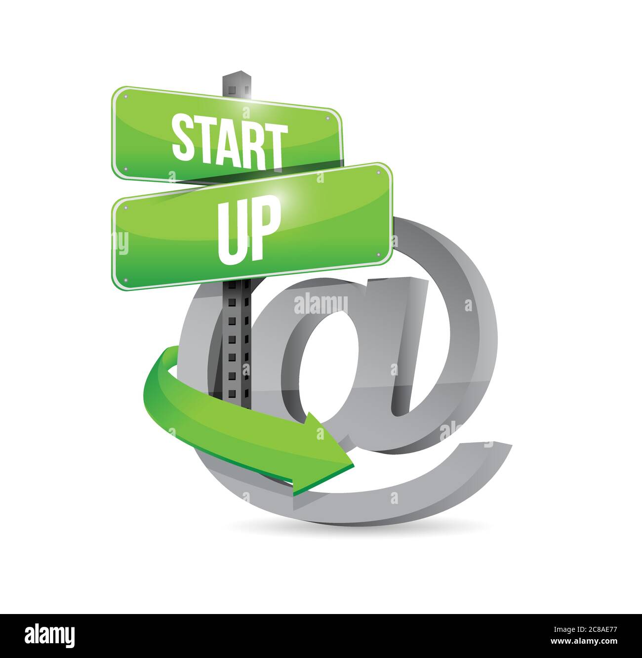 Online startup symbol sign illustration design over a white background ...