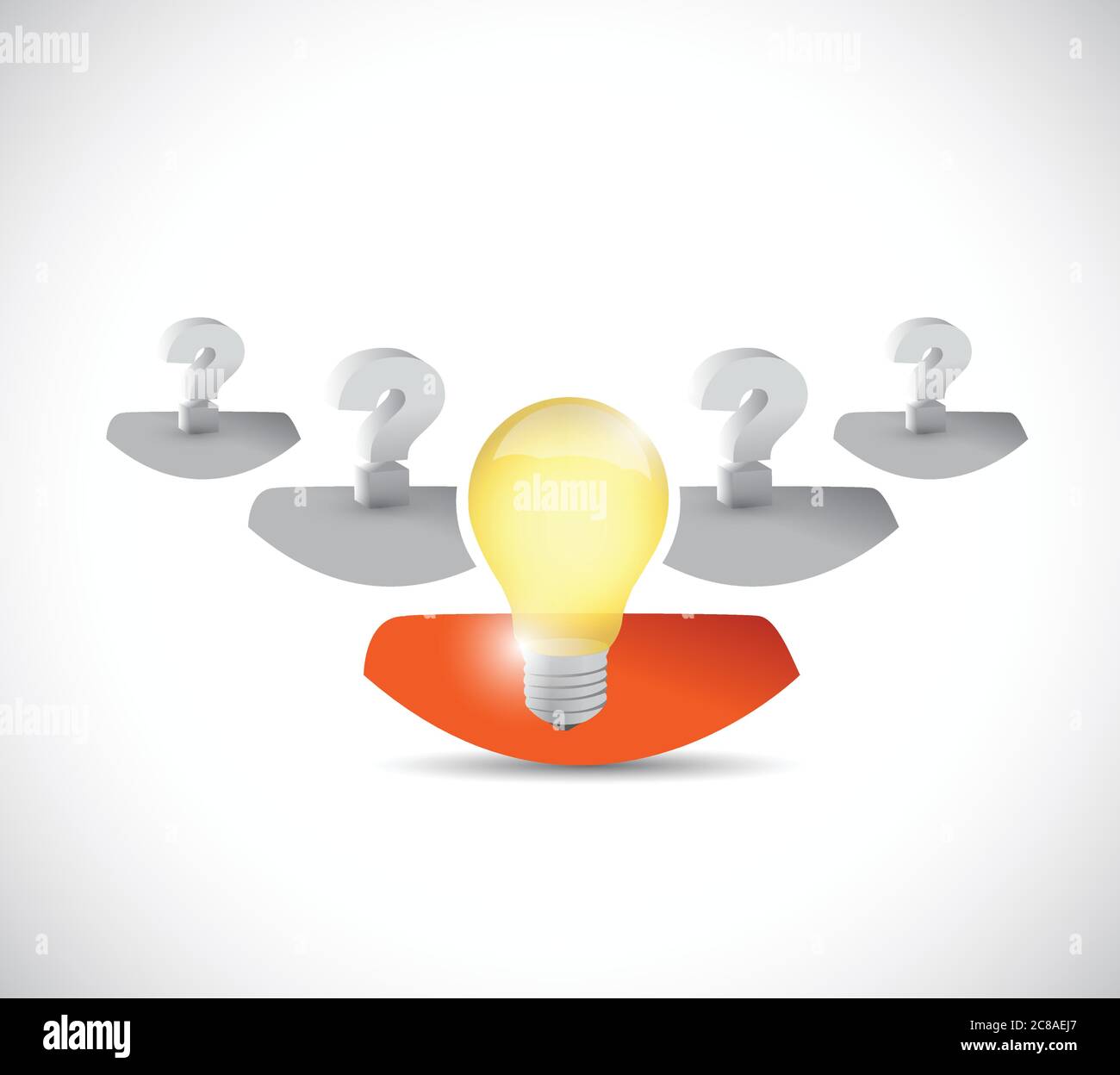 Questions and idea people illustration design over a white background ...