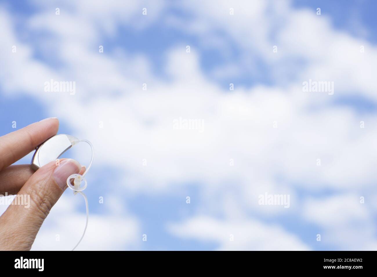 Hearing aid for people with hearing impairment Stock Photo - Alamy
