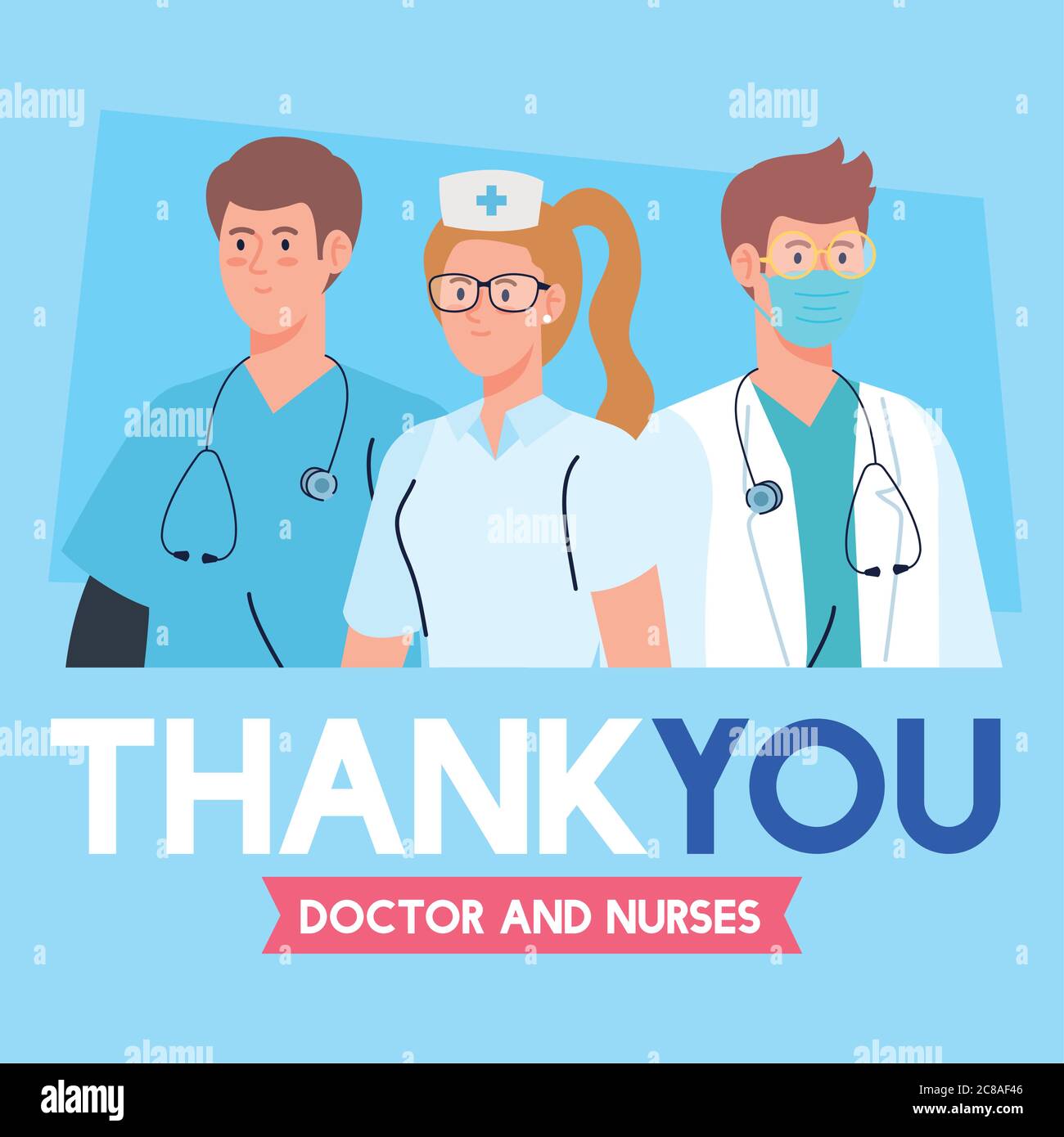 thank you doctors and nurses working in hospitals, fighting the ...