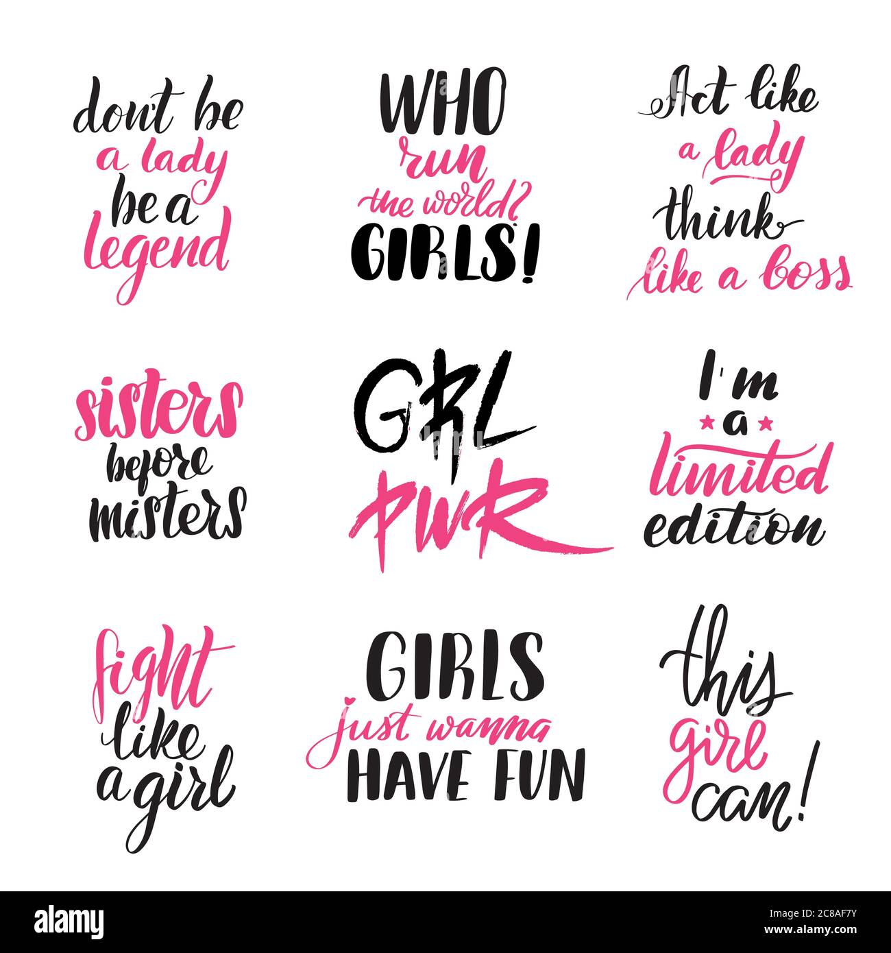 Vector calligraphy illustration isolated on white background Stock ...