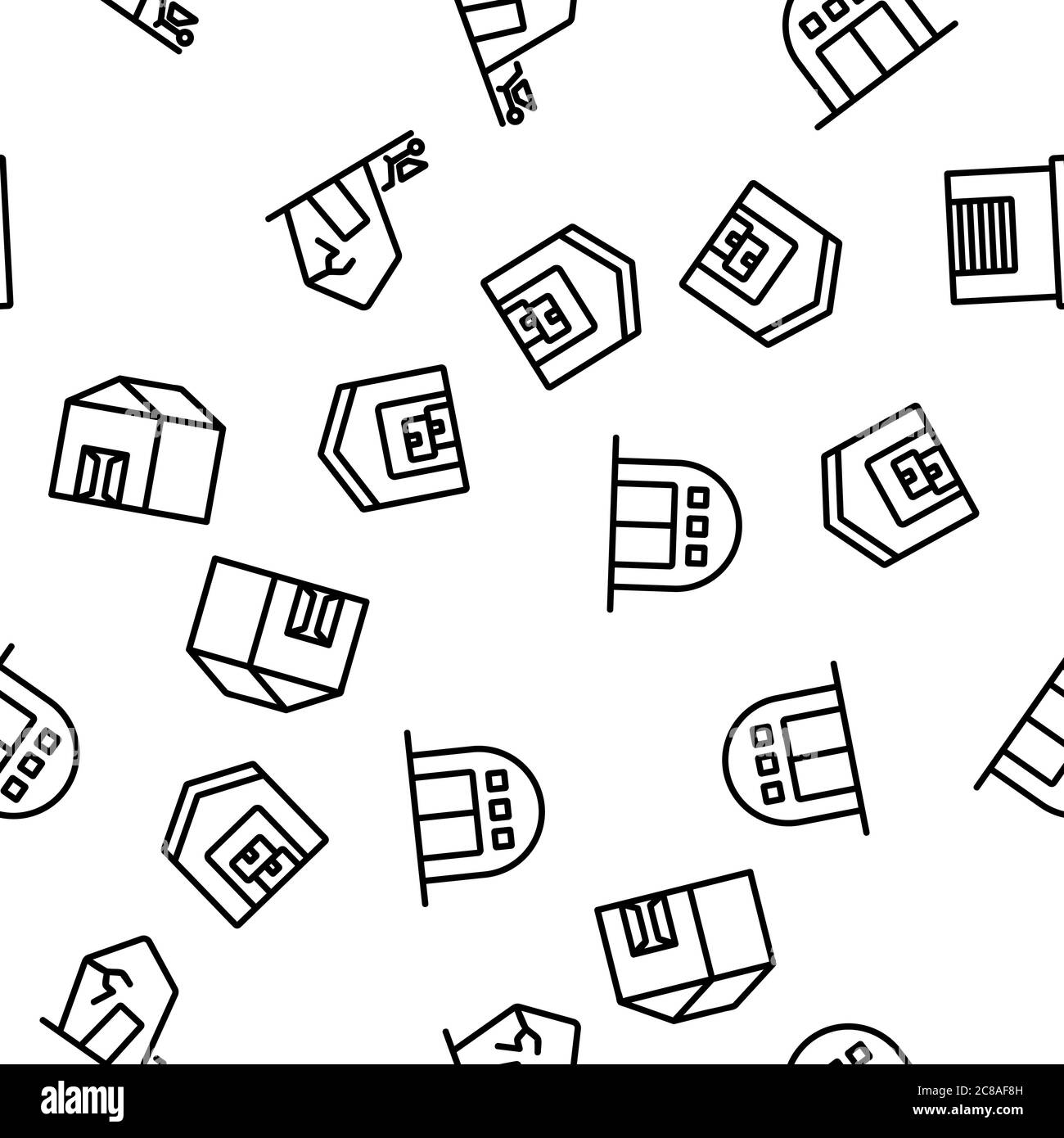 Shed Construction Vector Seamless Pattern Stock Vector Image & Art - Alamy