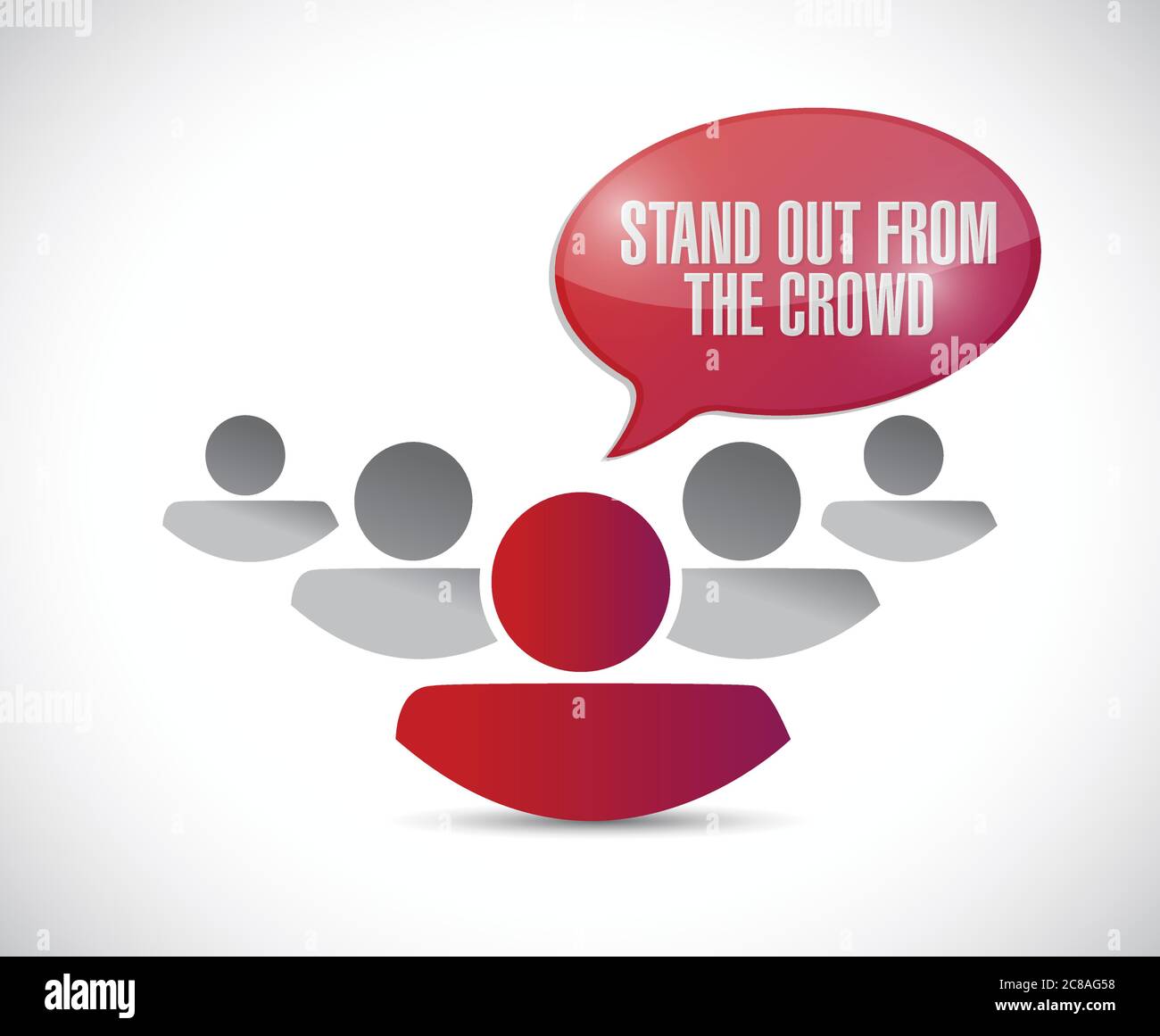 Different from crowd Stock Vector Images - Alamy