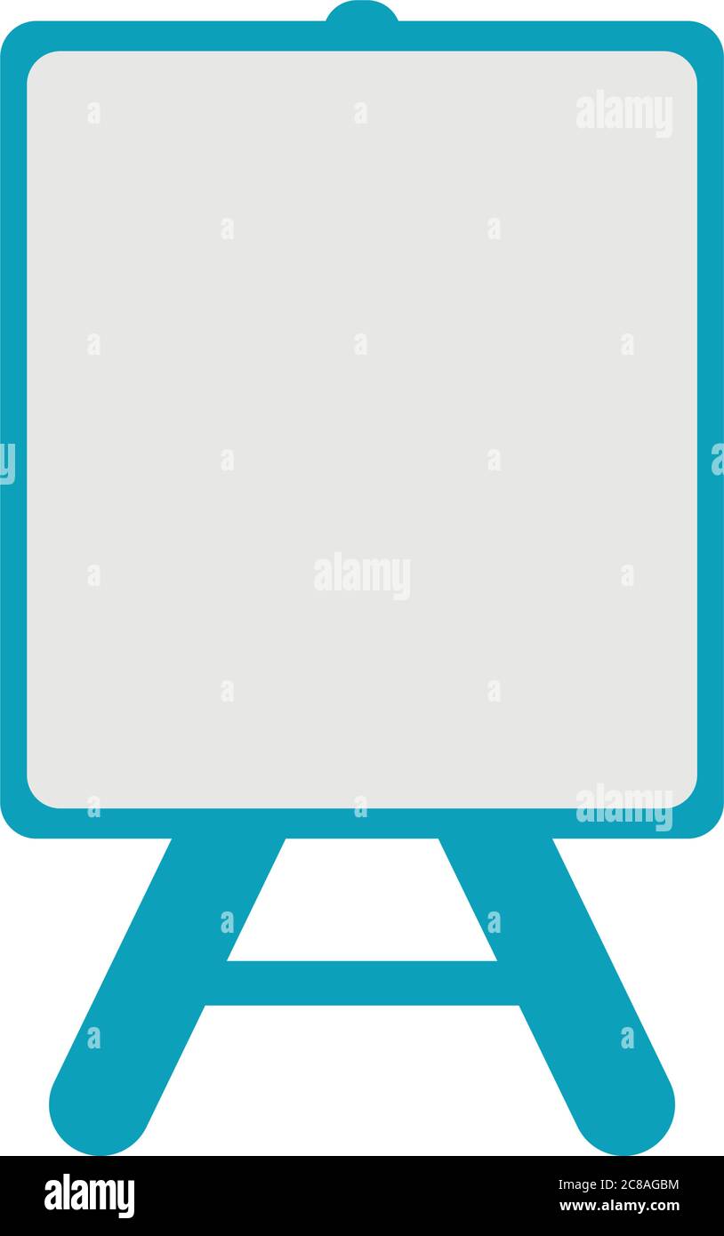 paint canva icon over white background, flat style, vector illustration ...