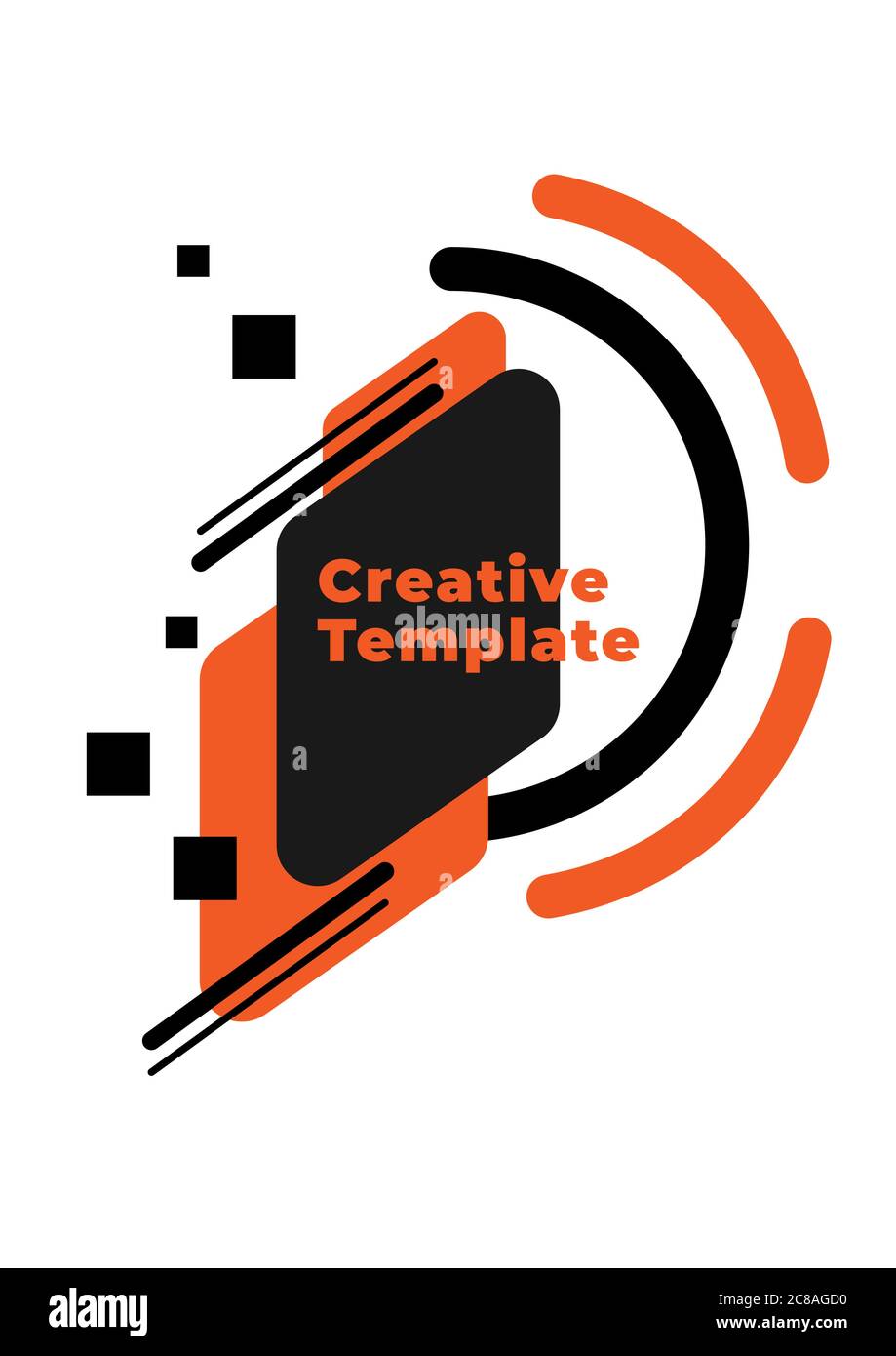 Geometric Abstract Design Background With Copy Space Dynamic Geometric Shapes Compositions