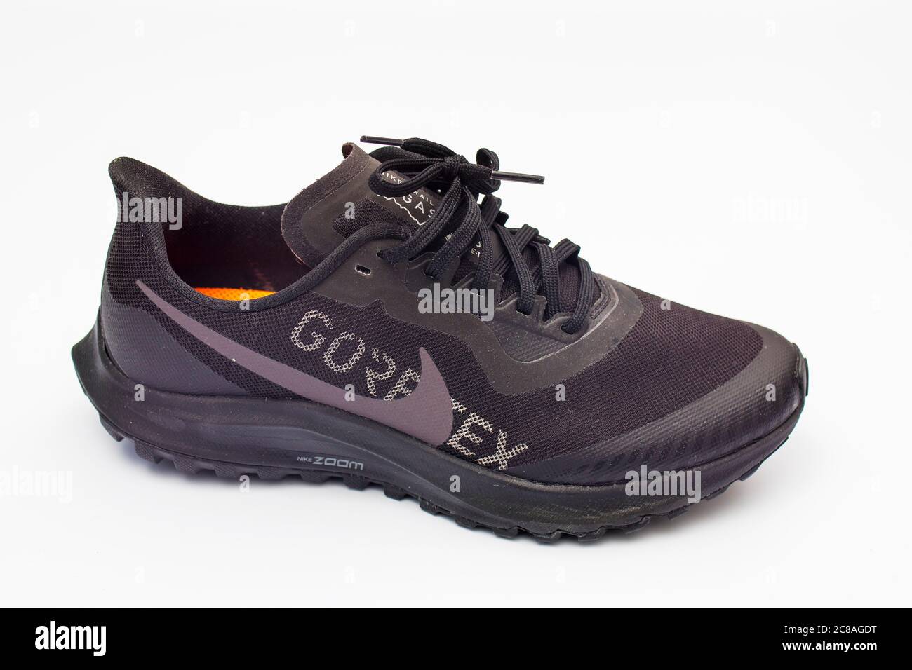 Moscow, Russia - July 16, 2020 : Nike run shoes on white background ...