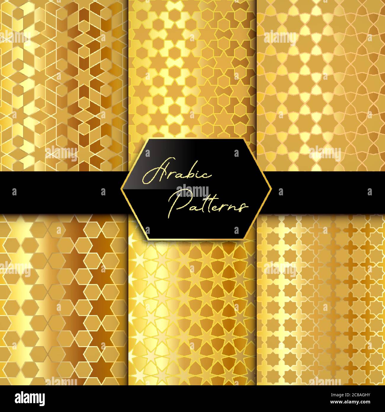 Golden Background Patterns
