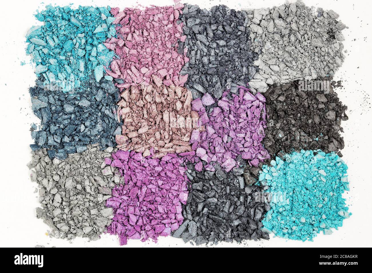 macro of crushed eye shadow, multicolor collection Stock Photo - Alamy