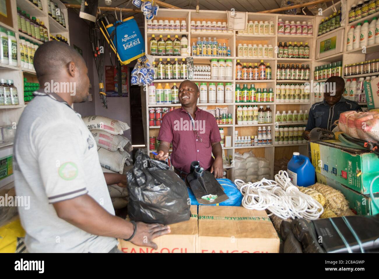 A small agricultural supply store sells pesticides, herbicides, quality ...