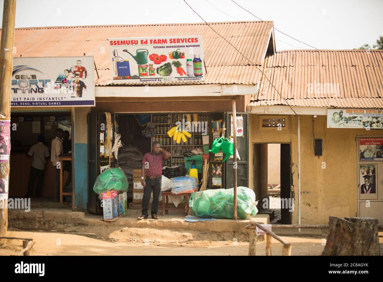 A small agricultural supply store sells pesticides, herbicides, quality ...