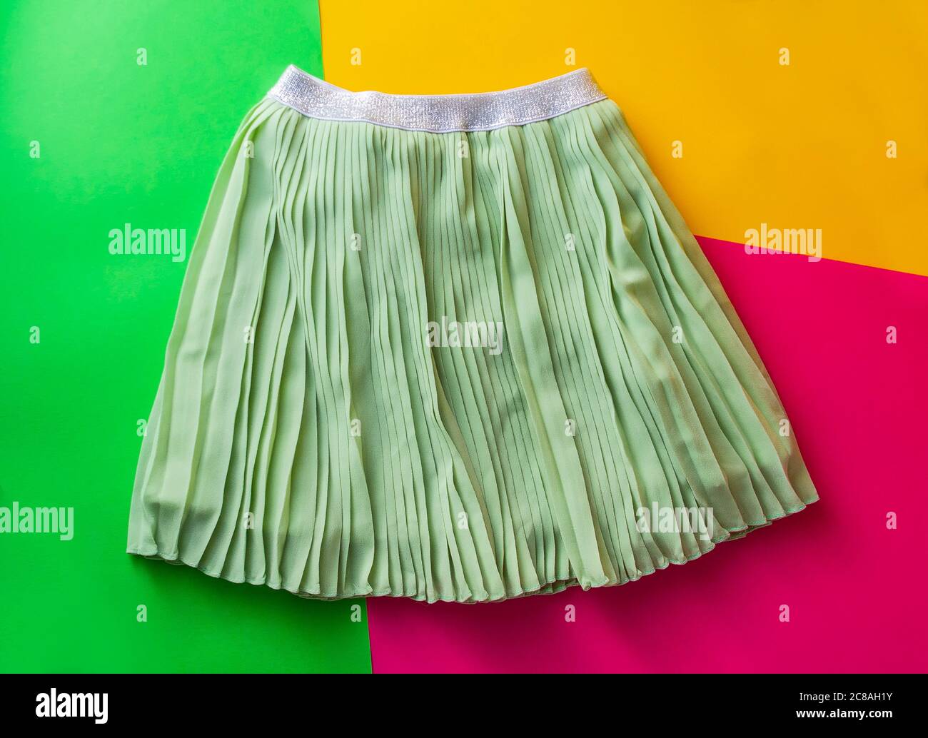 Top view fashion trendy look of girls clothes and shoes, fashion ...