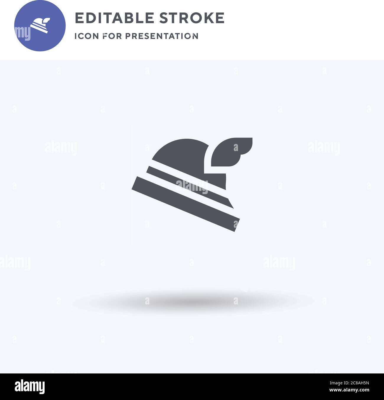 Hermes icon vector, filled flat sign, solid pictogram isolated on white ...