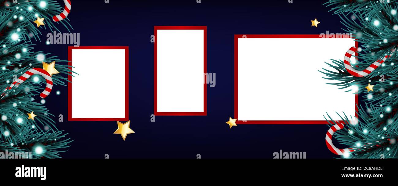 New year christmas pine Stock Vector Images - Alamy