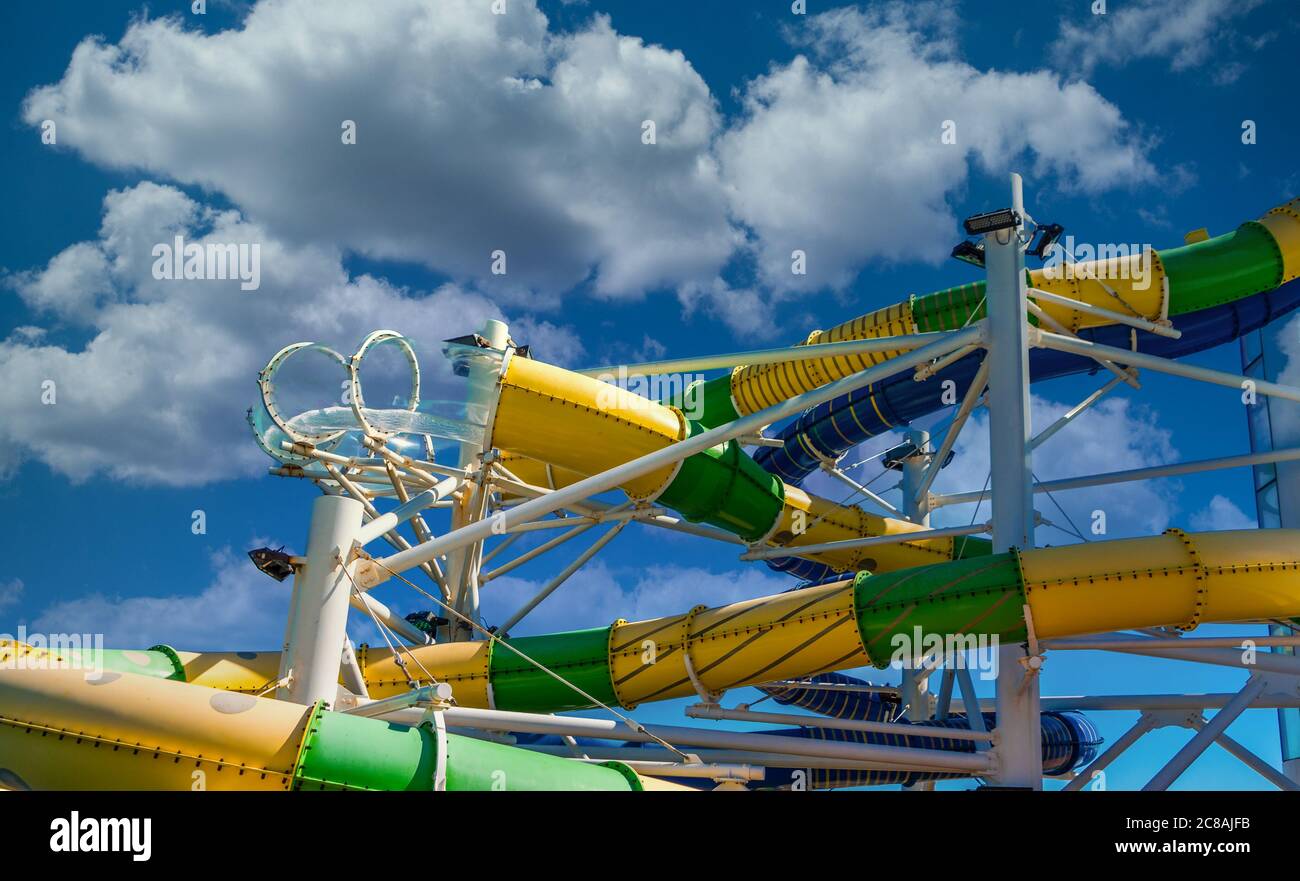 Aquapark slides hi-res stock photography and images - Alamy