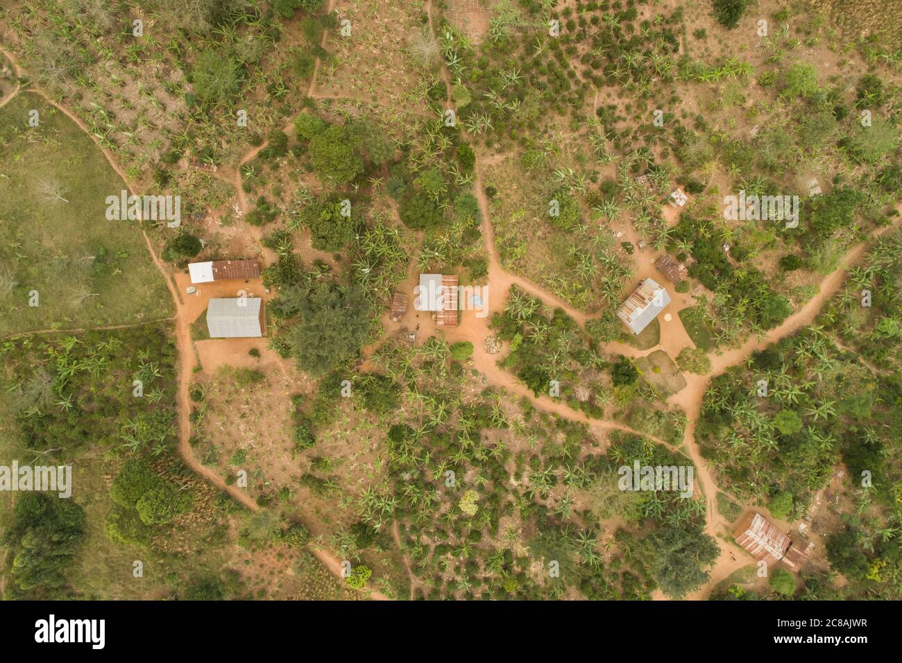 Rural village in Kyotera District, Uganda. LWR Uganda Youth SEED ...