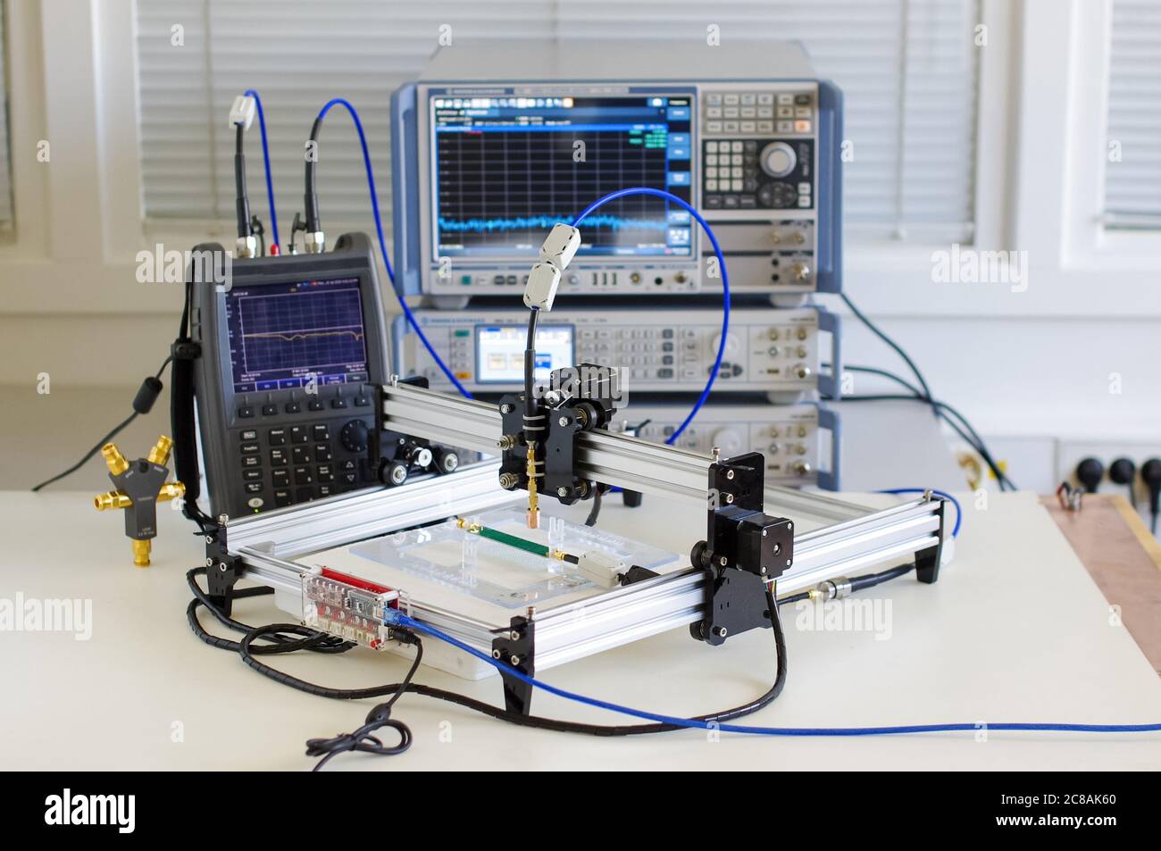 Near field electromagnetic compatibility radiated immunity scanning ...