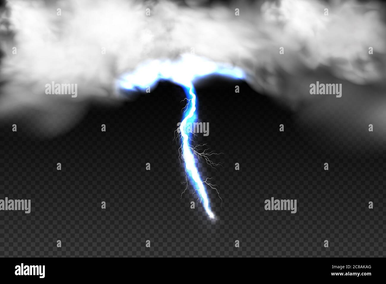 Sparkling lightning on black background Magic and bright lighting ...