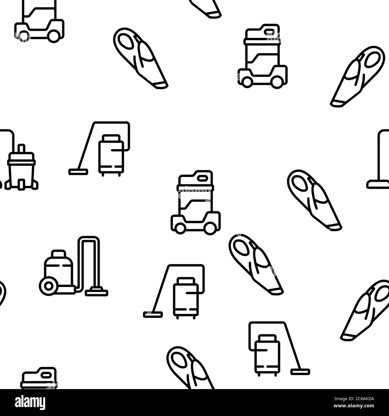 Wet Vacuum Cleaner Collection Icons Set Vector Stock Vector Image & Art ...