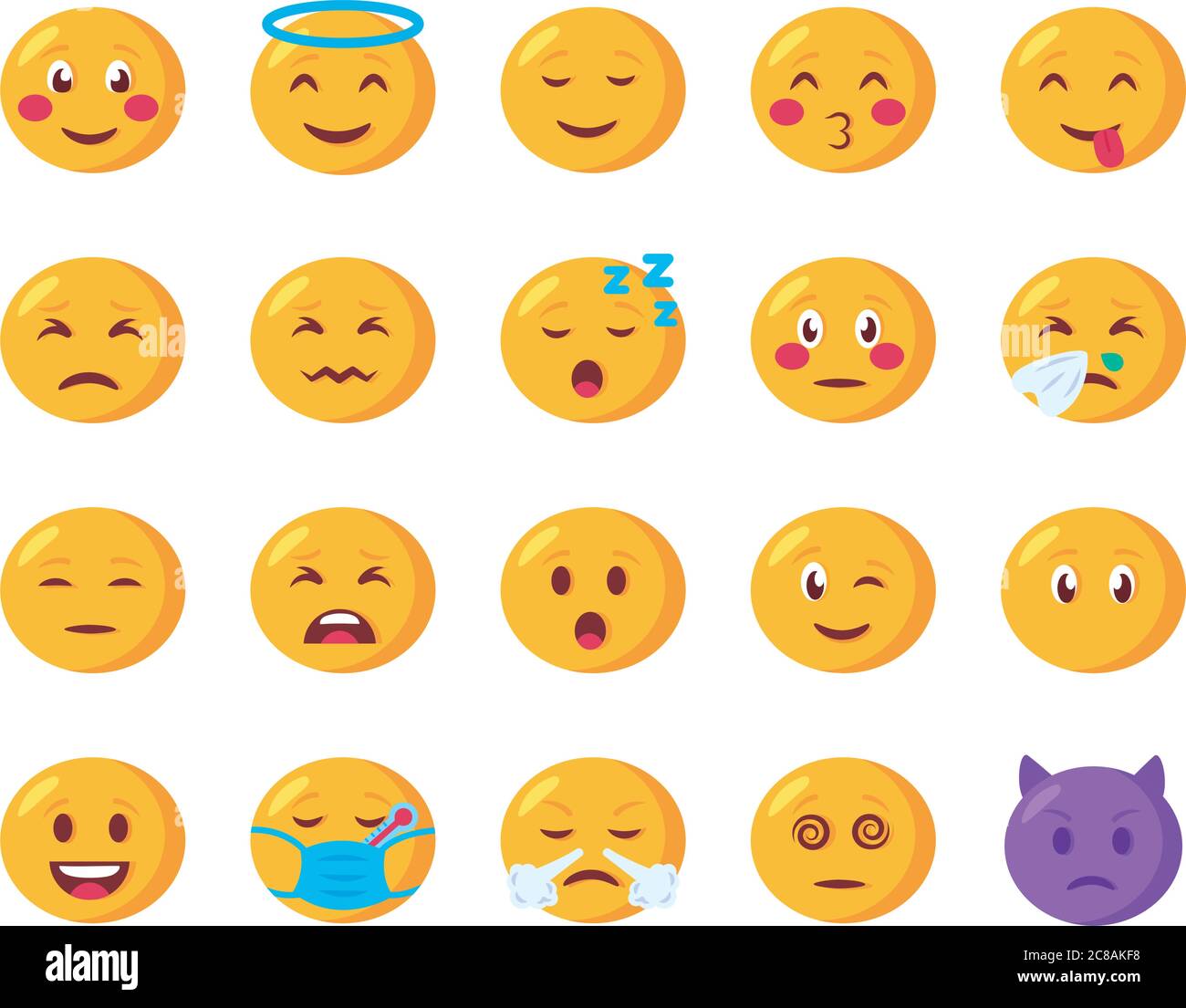 Various reactions Stock Vector Images - Alamy