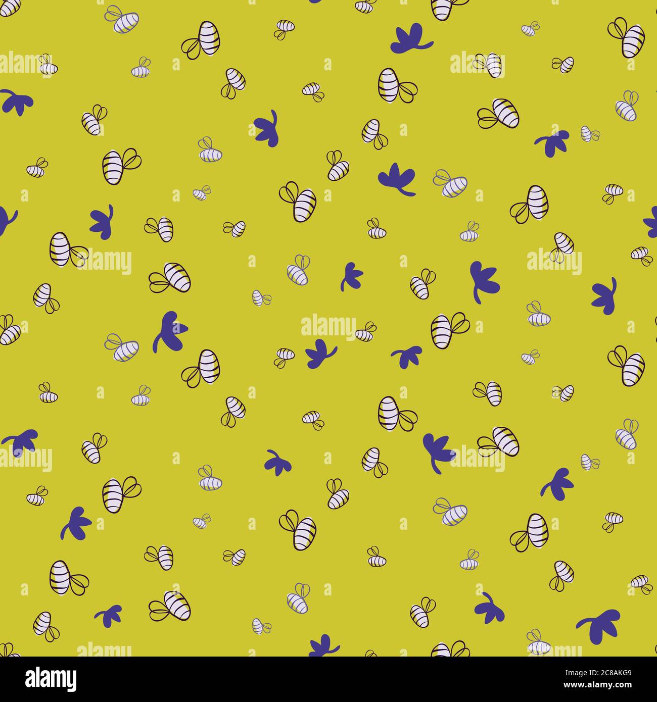 Pollinators field Stock Vector Images - Alamy