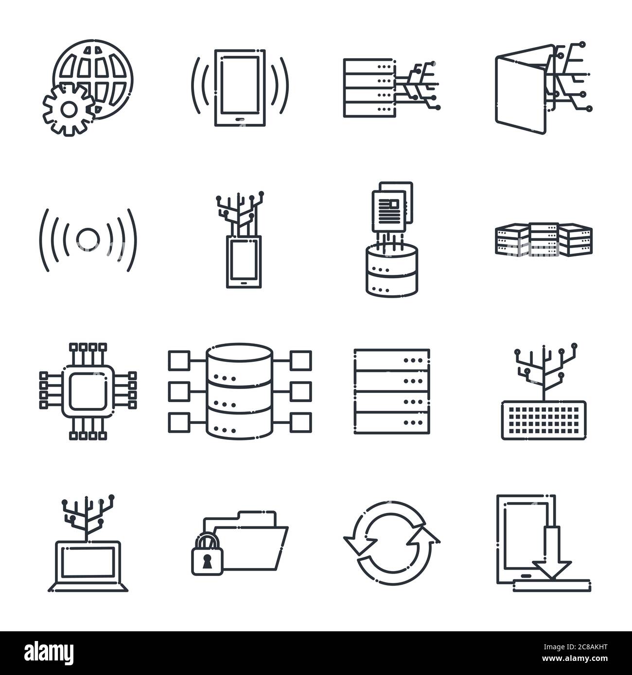 Web hosting file padlock data center hi-res stock photography and images - Alamy