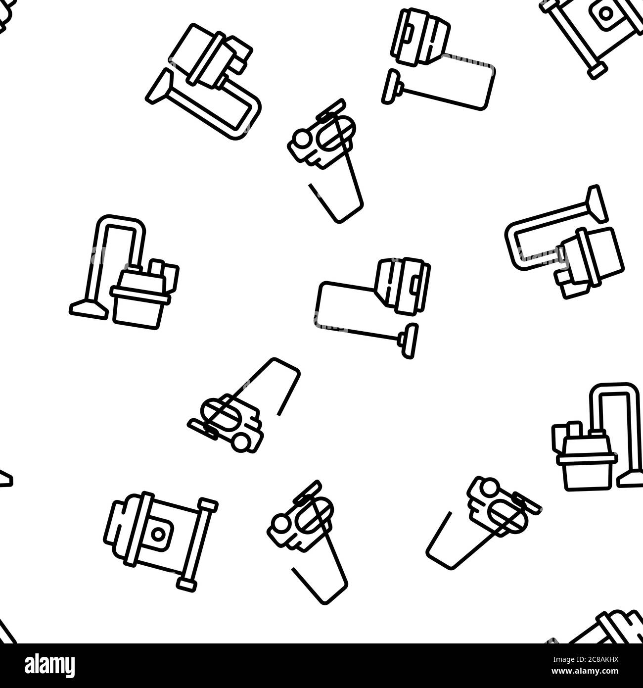 Wet Vacuum Cleaner Collection Icons Set Vector Stock Vector Image & Art ...