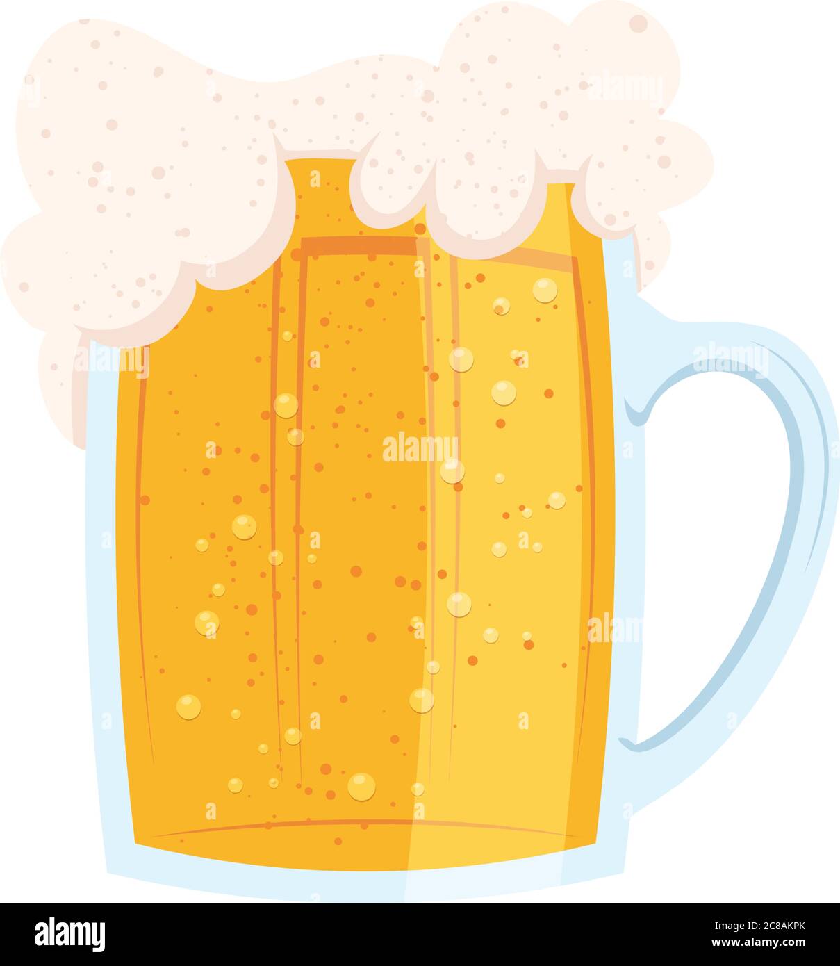 Beer glass design, Pub alcohol bar brewery drink ale and lager theme ...