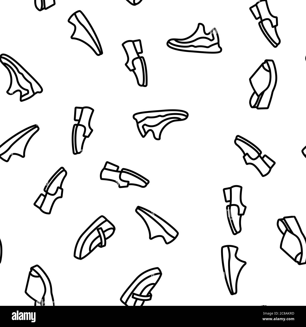 Shoes Footwear Shop Vector Seamless Pattern Stock Vector Image & Art ...