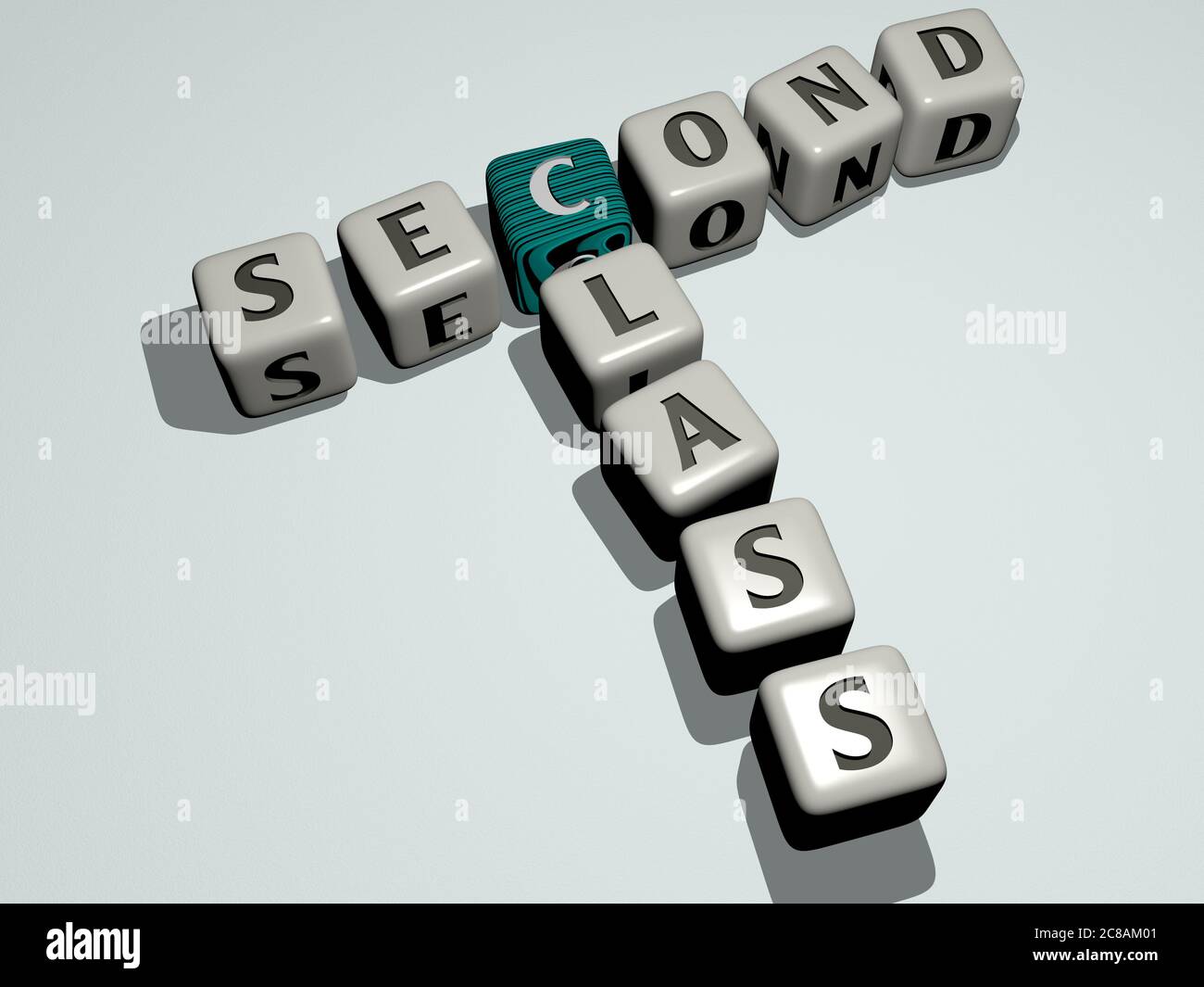 second class combined by dice letters and color crossing for the ...