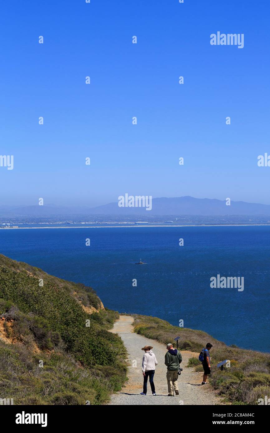 Bayside Trail,Cabrillo National Monument,San Diego,California,USA Stock ...