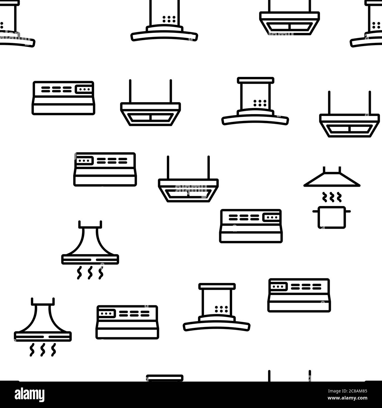 Range Hood Device Vector Seamless Pattern Stock Vector Image & Art - Alamy