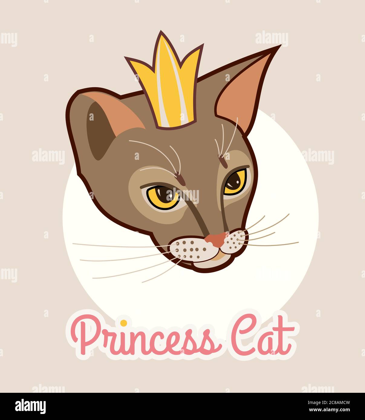 Golden eyes cat Stock Vector Images - Alamy