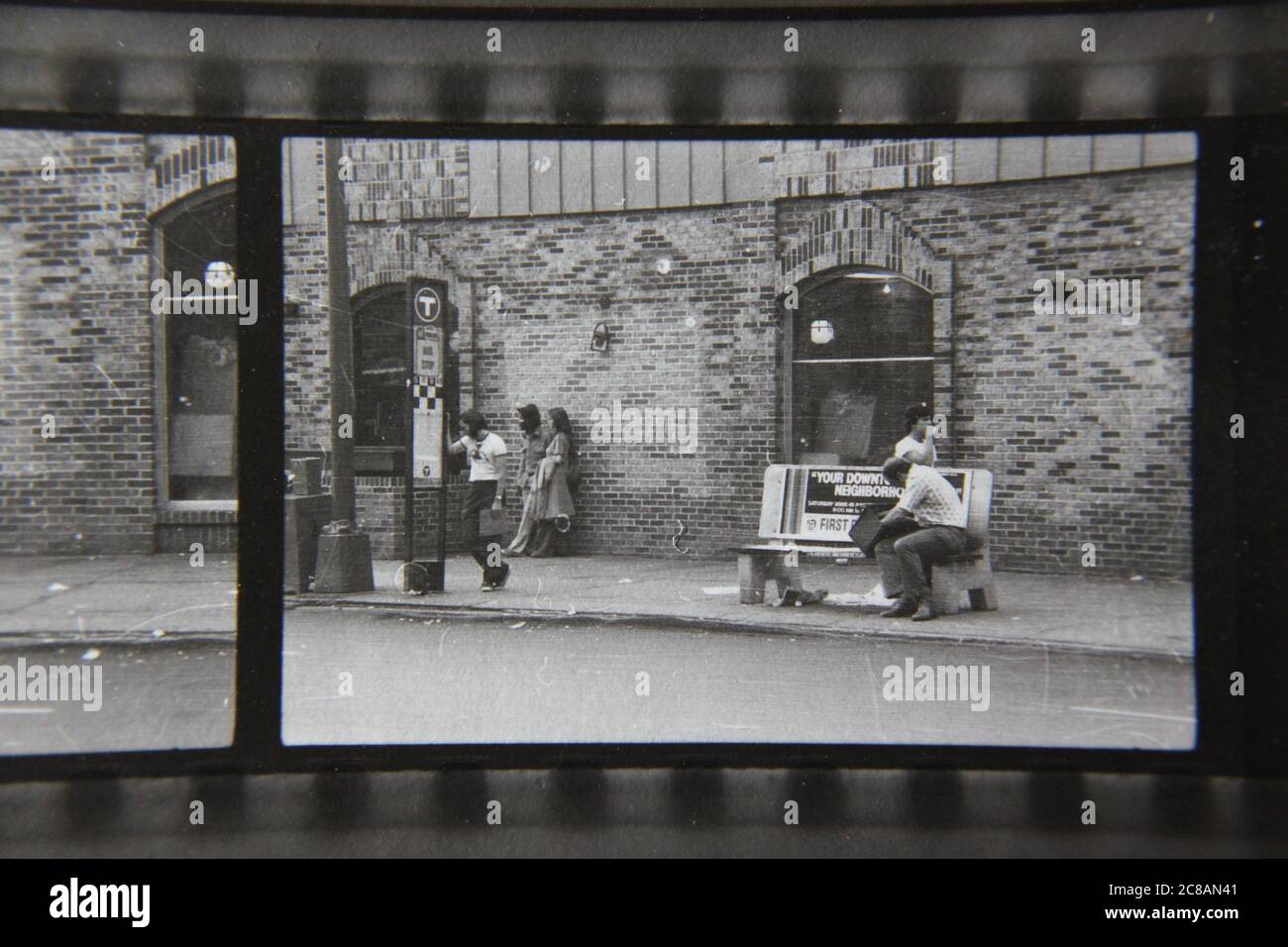 Fine 70s vintage contact print black and white photography of people ...