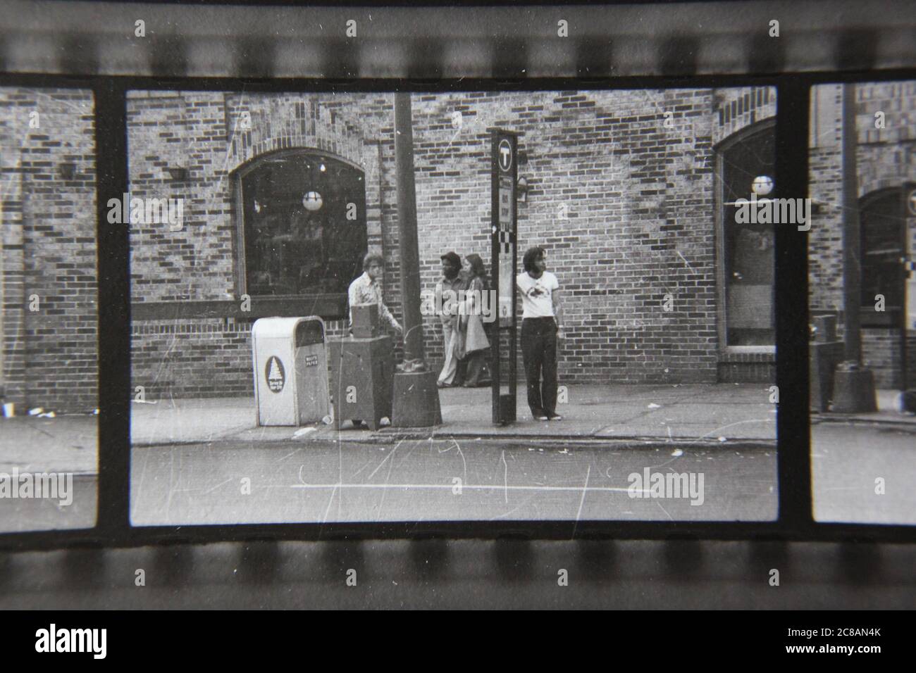 Fine 70s vintage contact print black and white photography of people ...