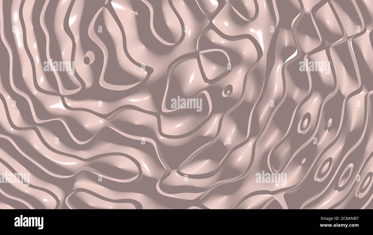 Plain 3D abstract background of monochromic Melon color with shadow and ...