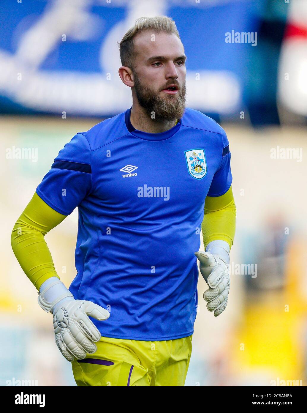 London, UK. 22nd July, 2020. Goalkeeper Joel Coleman of Huddersfield ...