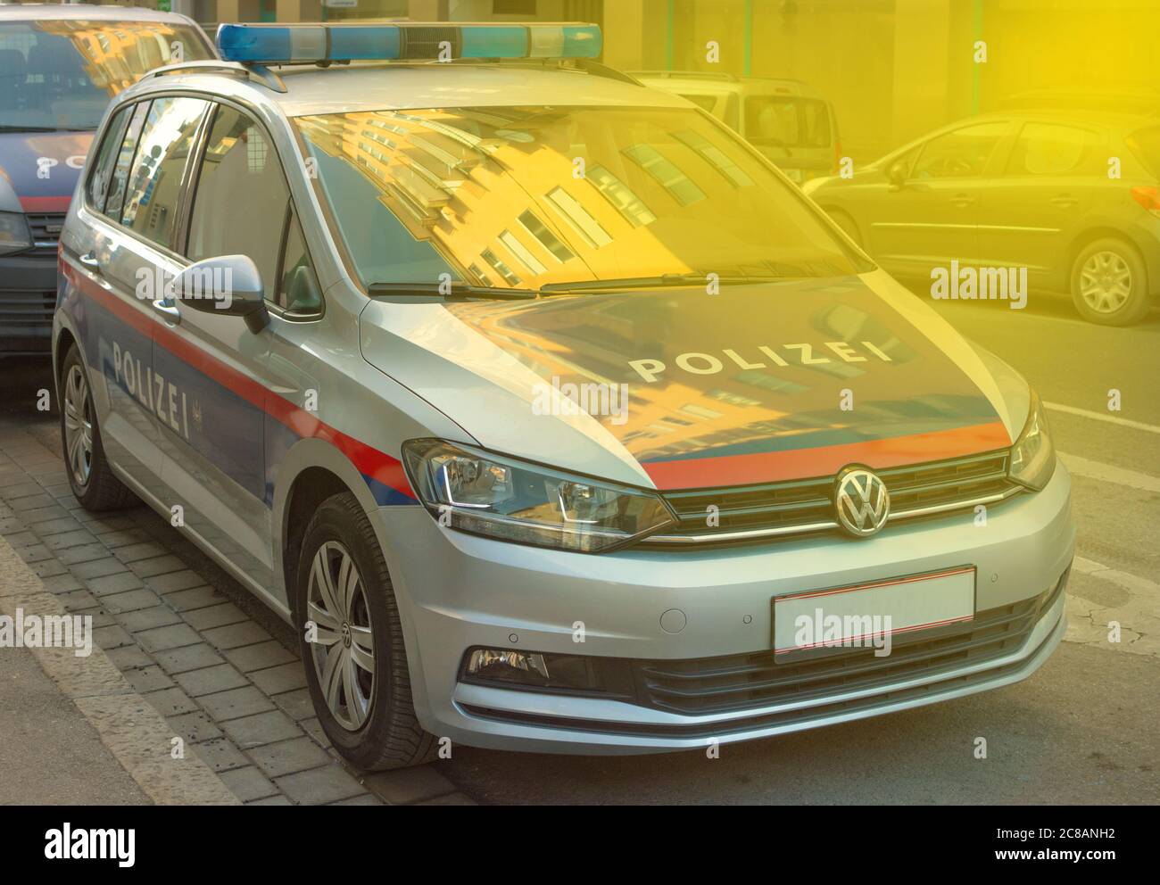Graz/Austria- January 27, 2020: Austrian federal police cars on the ...
