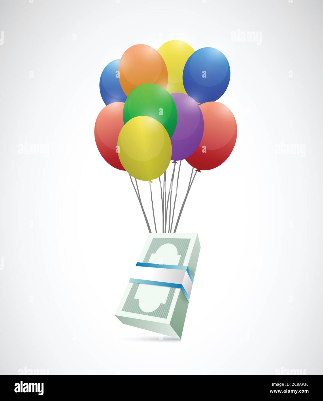 Money flying Stock Vector Images - Alamy