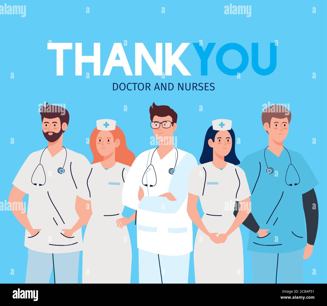 thank you doctors and nurses working in hospitals, fighting the ...