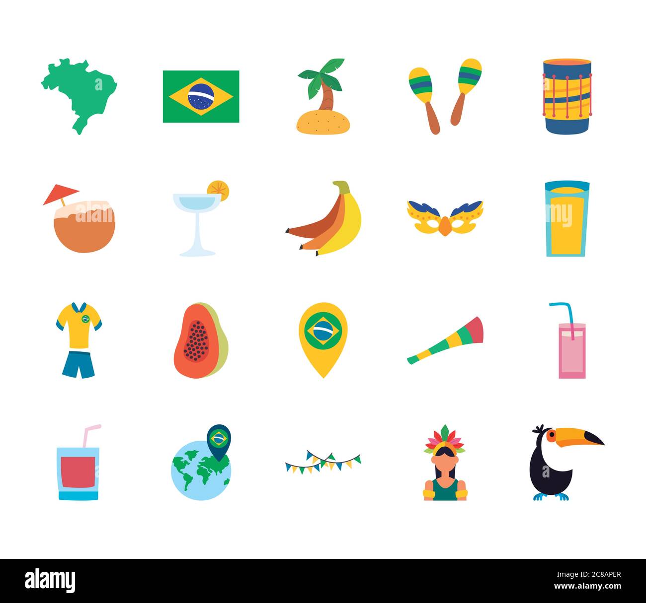 Brazilian bananas Stock Vector Images - Alamy