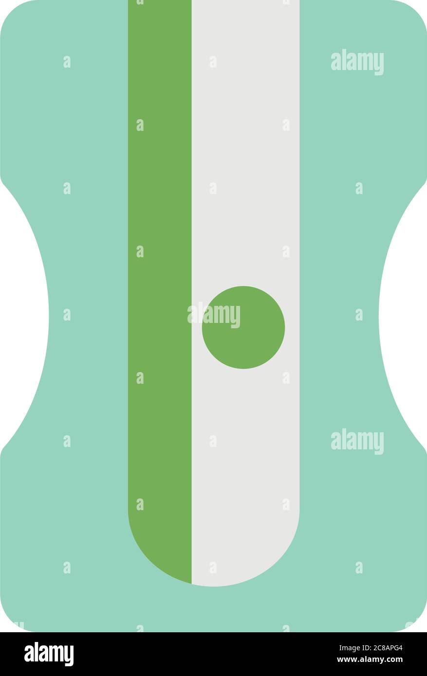 sharpener icon over white background, flat style, vector illustration ...